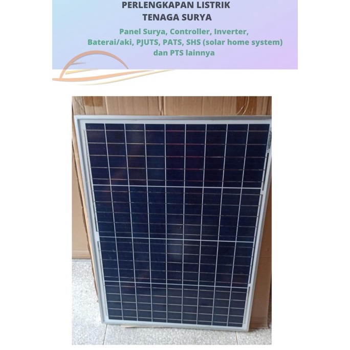 Jual Solar Panel 50 WP Panel Surya Poly 50WP | Shopee Indonesia