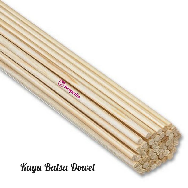 Jual HARGA SPECIAL !! Kayu Balsa Dowel 4mm Panjang 1 Meter / Balsa ...