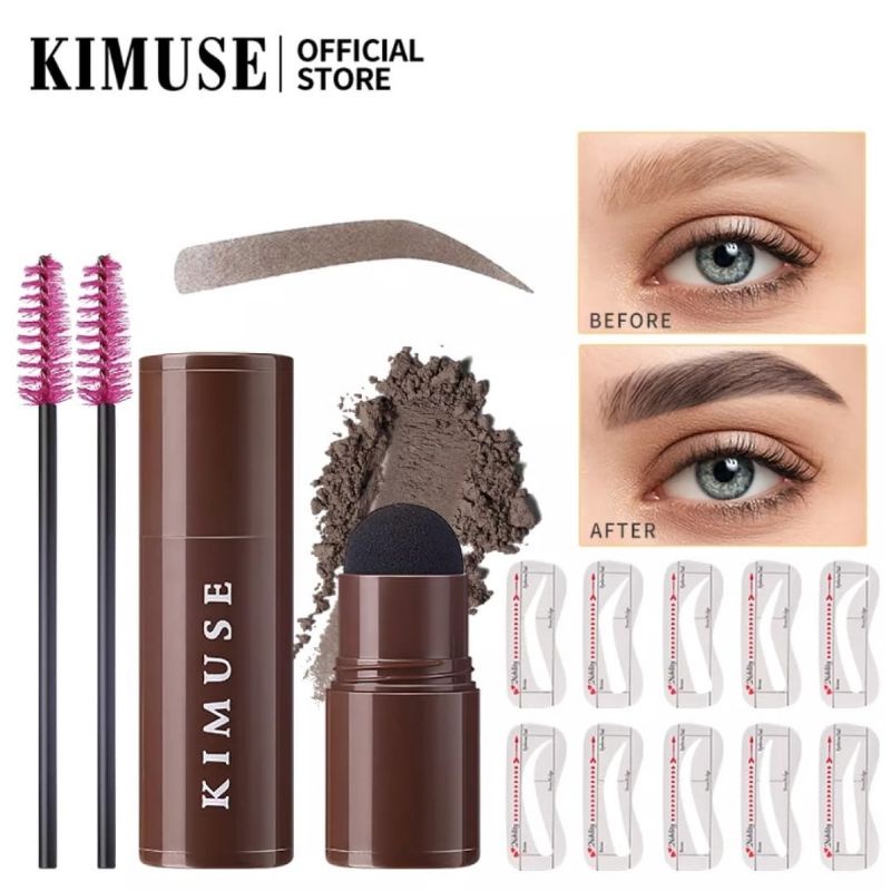 Jual KIMUSE One Step Eyesbrow Stamp Shaping Kit + 10 Reusable Eyeshadow ...
