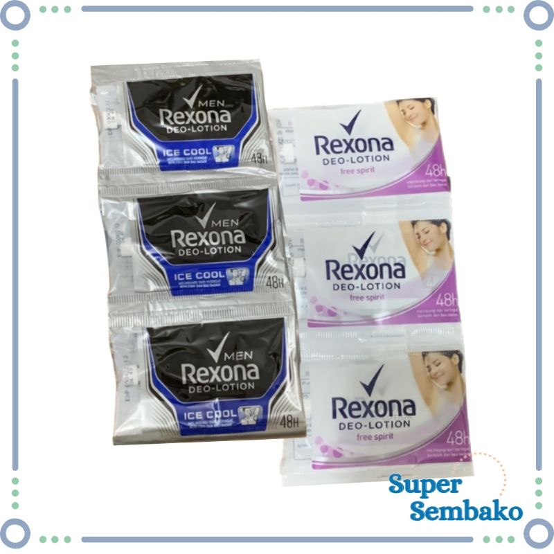 Jual DEODORAN REXONA MEN WOMEN DEO LOTION ICE COOL FRESH 48 JAM 9gr ...
