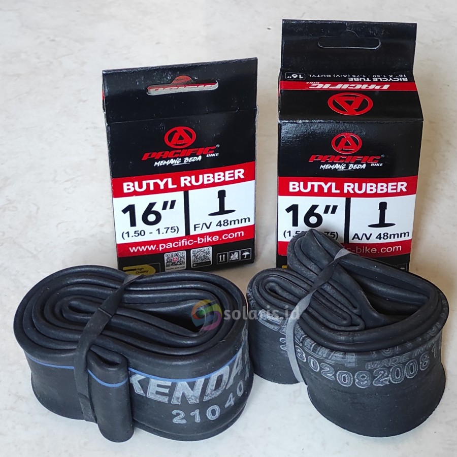 Jual Ban Dalam Sepeda ukuran 16 Pentil Panjang AV 48mm Pacific by Kenda | Shopee Indonesia