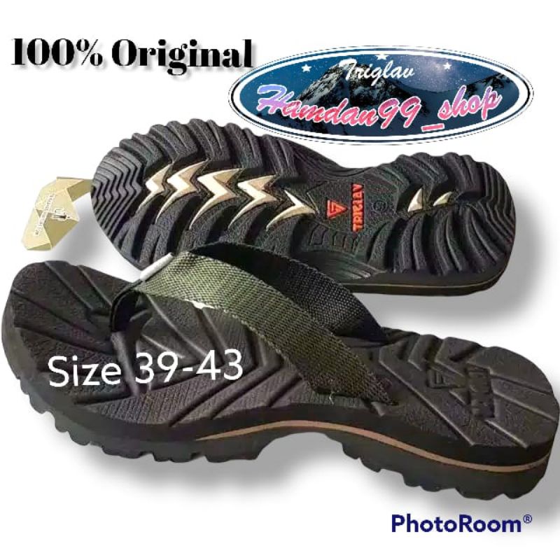 Jual Sandal Triglav/ Jepit Triglav/ Jepit Pria/ Jepit hitam black | Shopee Indonesia