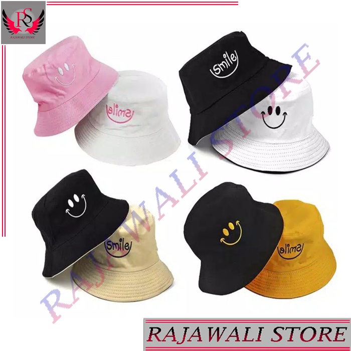 Jual Topi Bucket Pria Wanita Bolak Balik Bucket Hat Korea Kpop 2 warna - Rajawali Store 45 ...