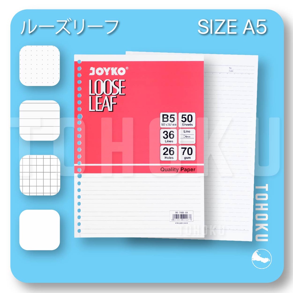 Jual Loose Leaf A5 - Isi Binder A5 Joyko | Shopee Indonesia