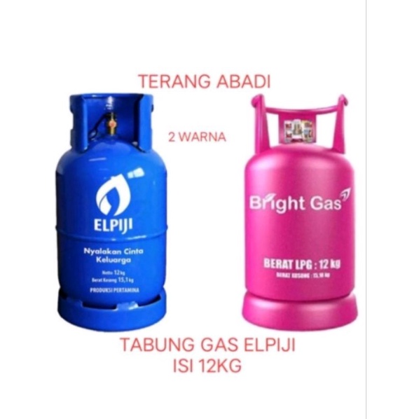 Jual tabung gas elpiji atau bright gas 12kg plus isi | Shopee Indonesia