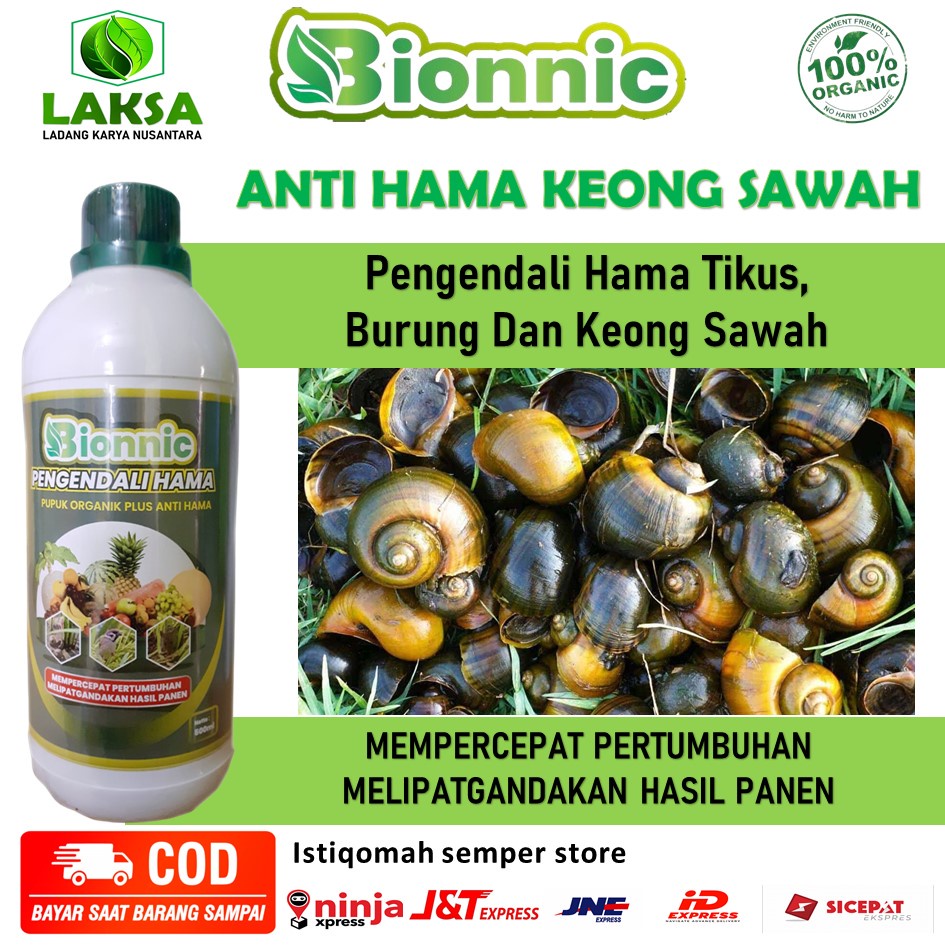 Jual BIONNIC Pupuk Anti Hama Keong Mas Paling Ampuh - Bionnic 500 ML ...