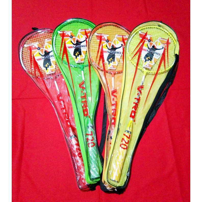 Jual V-TRO Raket Badminton 720 ( Merah / Hijau / Orange / Kuning ...