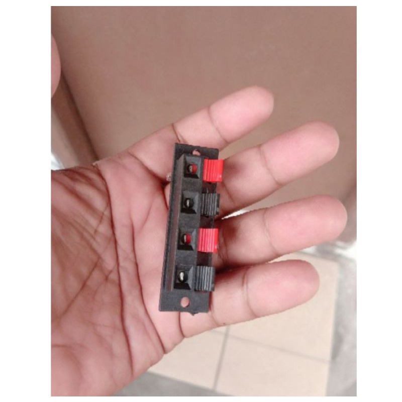 Jual terminal output speaker 4 pin stereo untuk box amplifier y ...