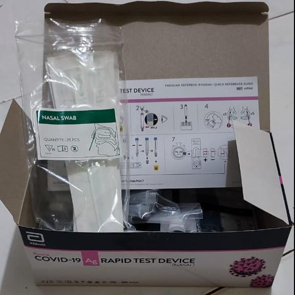Jual Diagnosa / Abbott Nasal Swab Antigen Original 1 Box 25Pcs Exp ...