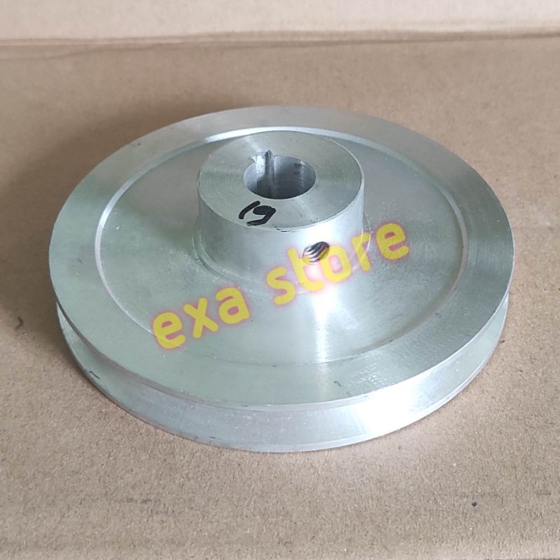 Jual Pulley pully A1 - 5 inch as 19 mm poly pully alumunium | Shopee ...
