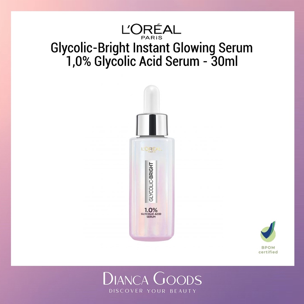 Jual L'OREAL PARIS Glycolic Bright Glowing Series Instant Glowing Serum ...