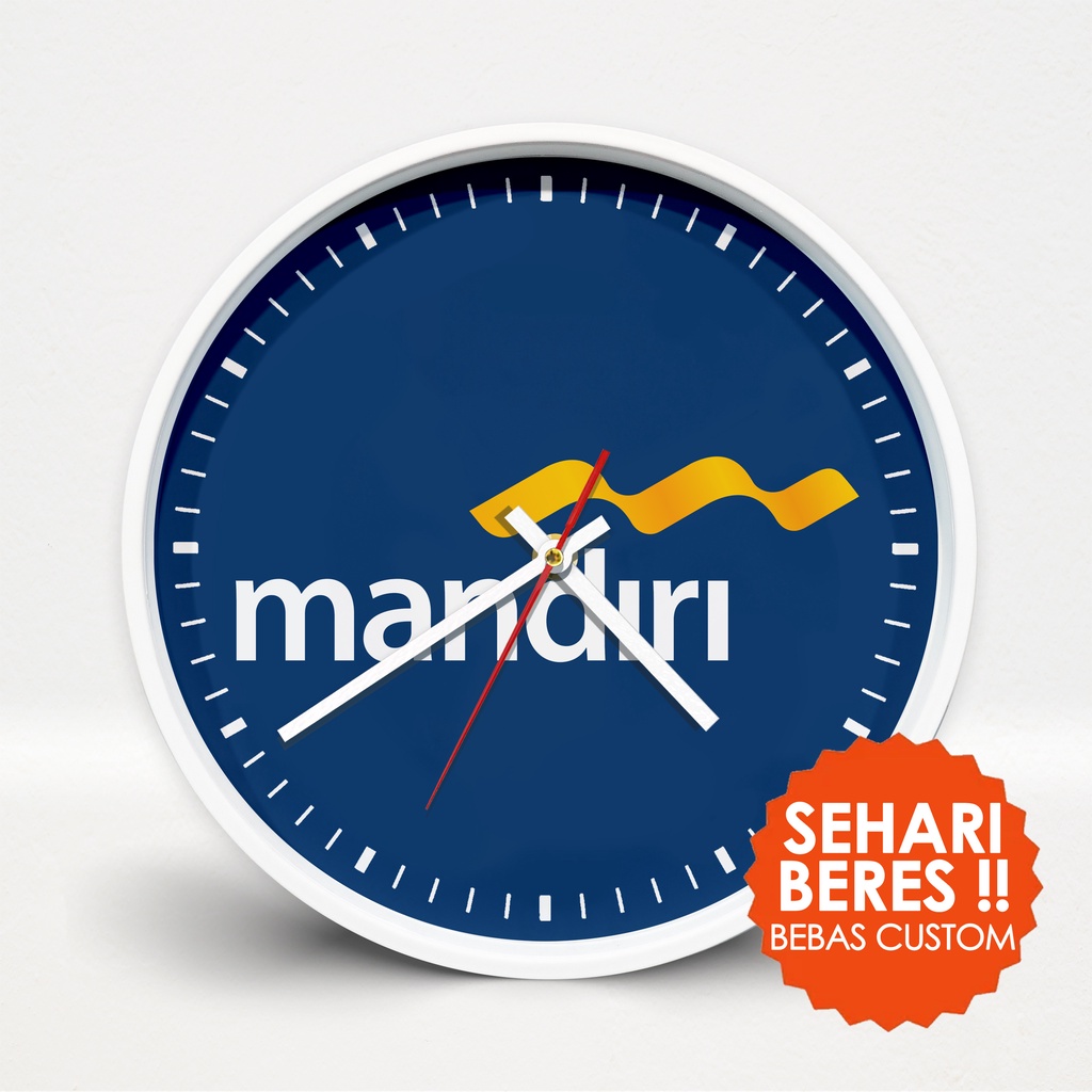 Jual Jam dinding custom logo perusahaan gift kantor souvenir corporate ...
