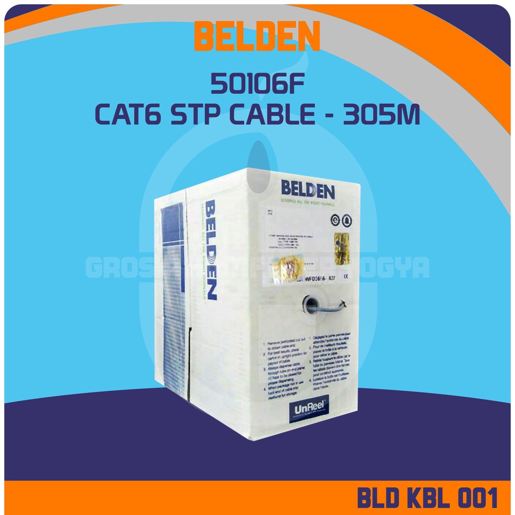 Jual Belden 50106F Cat6 Cat 6 Indoor STP Cable 305M Kabel Jaringan - 1 ...