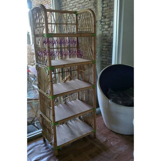 Jual RAK ROTAN | RAK SERBAGUNA | RAK ROTAN SEMI POLES | RAK BUKU | RAK ...