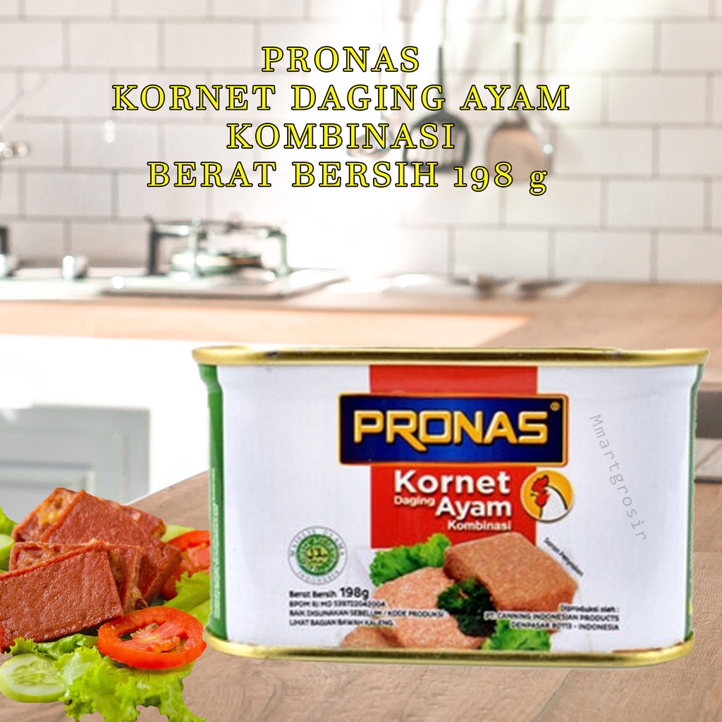 Jual KORNET DAGING AYAM * PRONAS * KORNET * KOMBINASI * 198g | Shopee ...