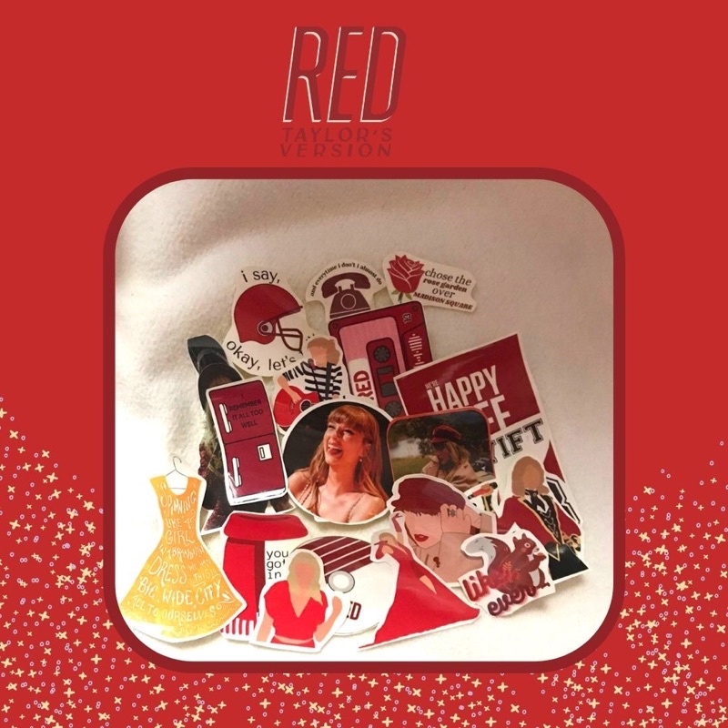 Jual STICKER RED TAYLOR'S VERSION - STICKER PACK TAYLOR SWIFT - STICKER ...