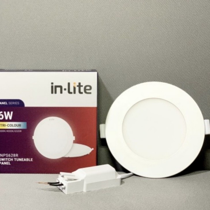 Jual INLITE IN LITE LED Panel 6W 6 WATT BULAT Inbow Ditanam TUNEABLE ...