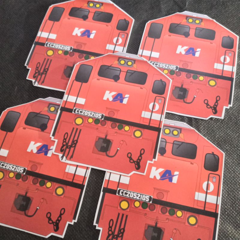 Jual Stiker Lokomotif CC205 Vinly | Anti Air & Tidak mudah sobek ...