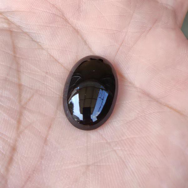 Jual BATU AKIK NATURAL YAMAN WULUNG HITAM PEKAT - KECUBUNG API DISENTER ...