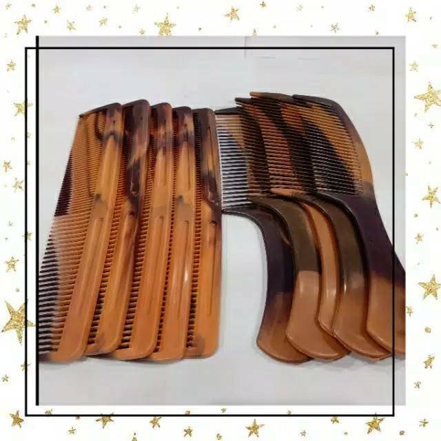 Jual Sisir Rambut JADUL Warna Coklat corak etnik dan warna polos Model ...