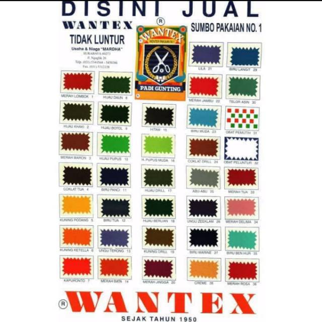 Jual Wantex / wenter pewarna pakaian padi gunting | Shopee Indonesia