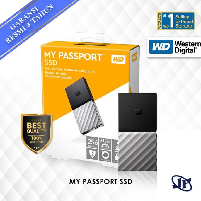 Jual Western Digital WD SSD External 256GB - Black/Silver | Shopee ...