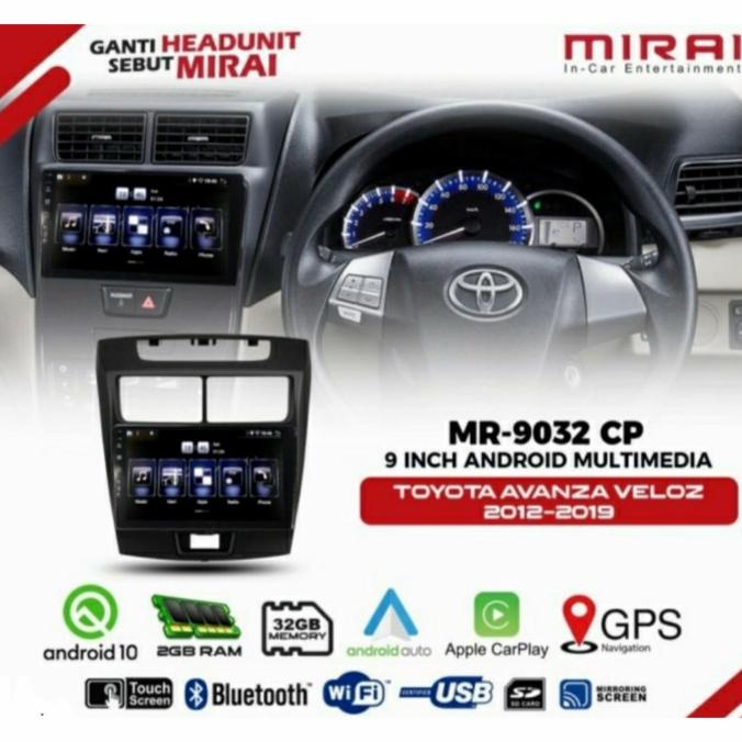 Jual Head Unit Android MIRAI 9032CP Grand OEM Honda All New MR 9032 CP | Shopee Indonesia