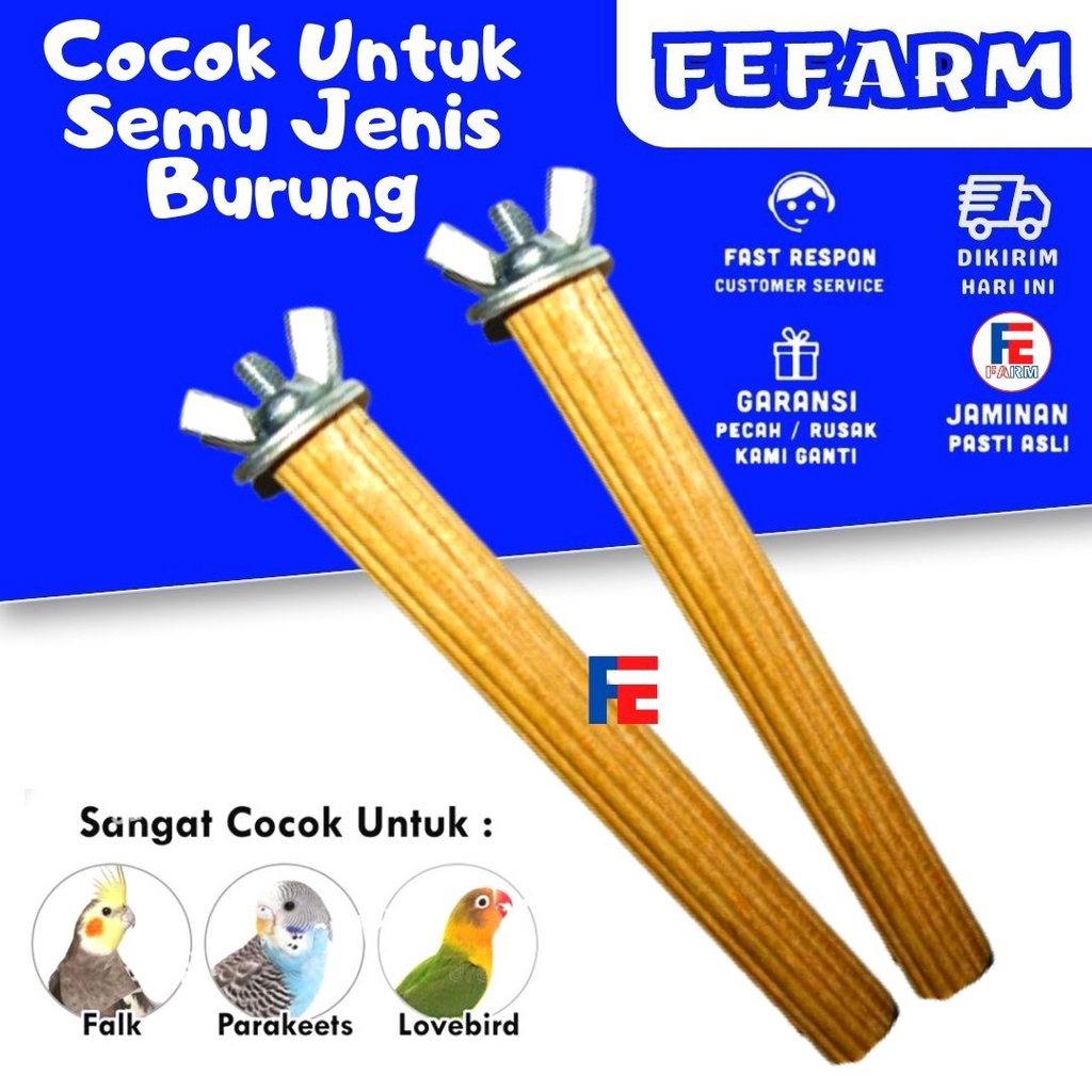 Jual TANGKRINGAN KAYU PEDICURE JEPIT MUR BAUT SANGKAR KANDANG BURUNG ...
