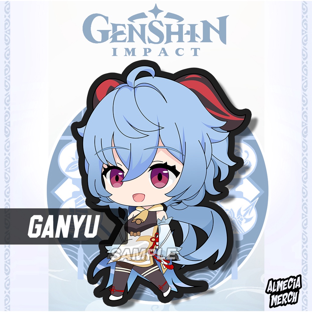 Jual Gantungan Kunci Ganyu Genshin Impact / Keychain Genshin Impact ...