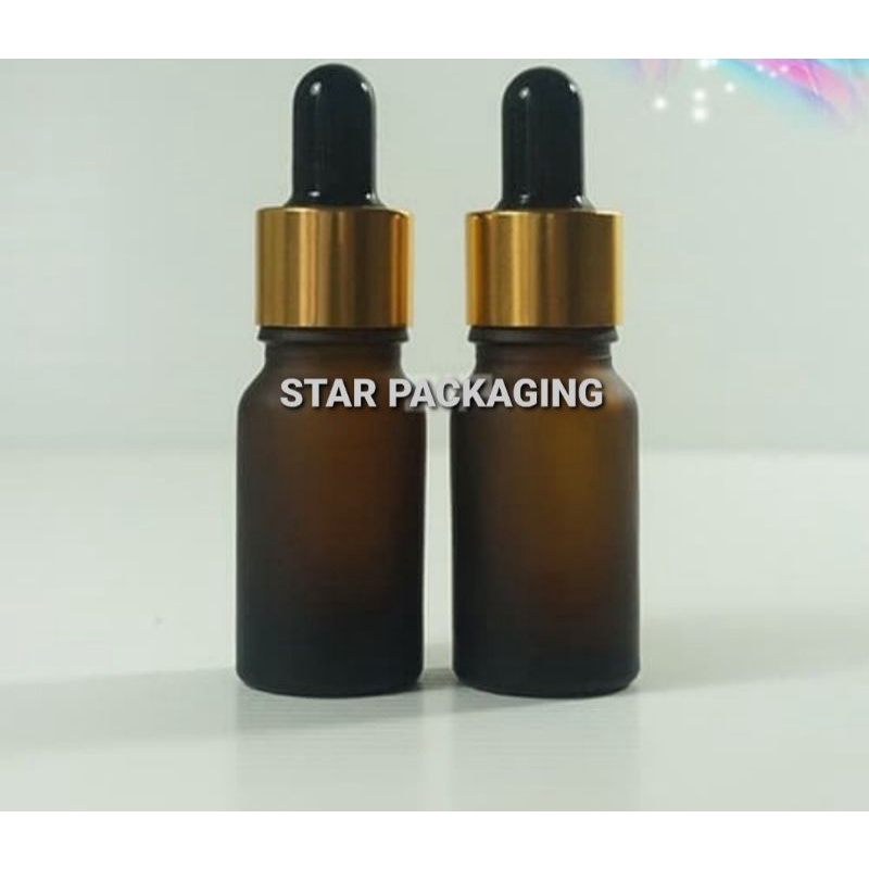 Jual Botol Kaca Pipet 10ML Cokelat Doff Botol Pipet Kaca 10ML Amber ...