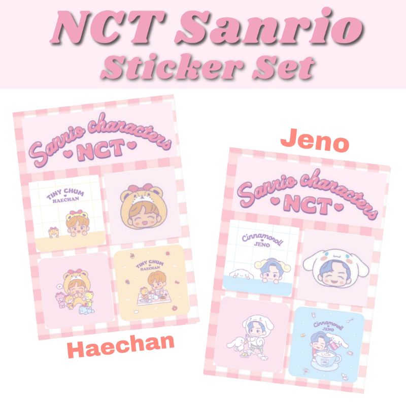 Jual (2 PCS) STICKER NCT x SANRIO Karakter STICKER SET NCT SANRIO ...