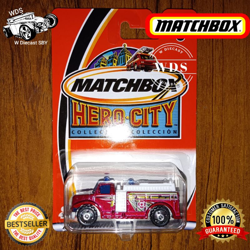 Jual Matchbox MBX Fire Rescue Truck Pemadam Dasher Hero City Mainan ...