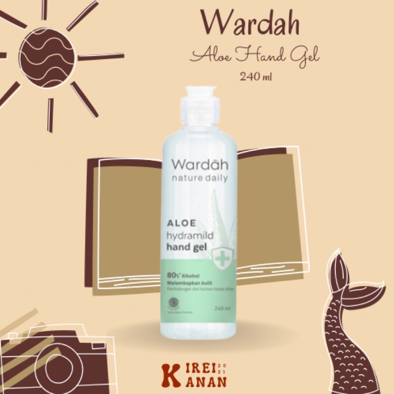 Jual wardah hydramild hand gel handsanitizer 240 ml | Shopee Indonesia