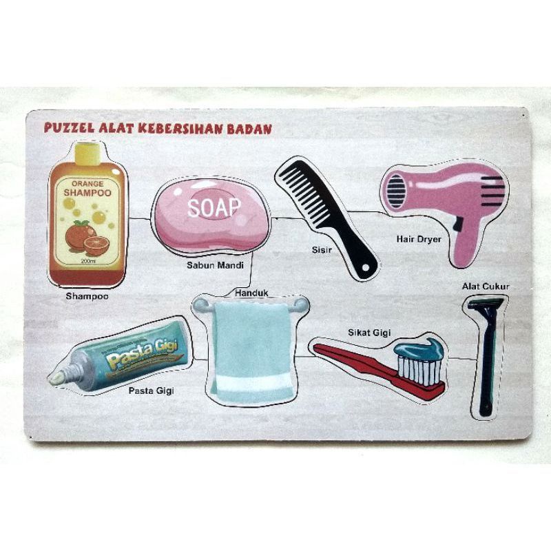 Jual puzzle kayu kebersihan badan | Shopee Indonesia