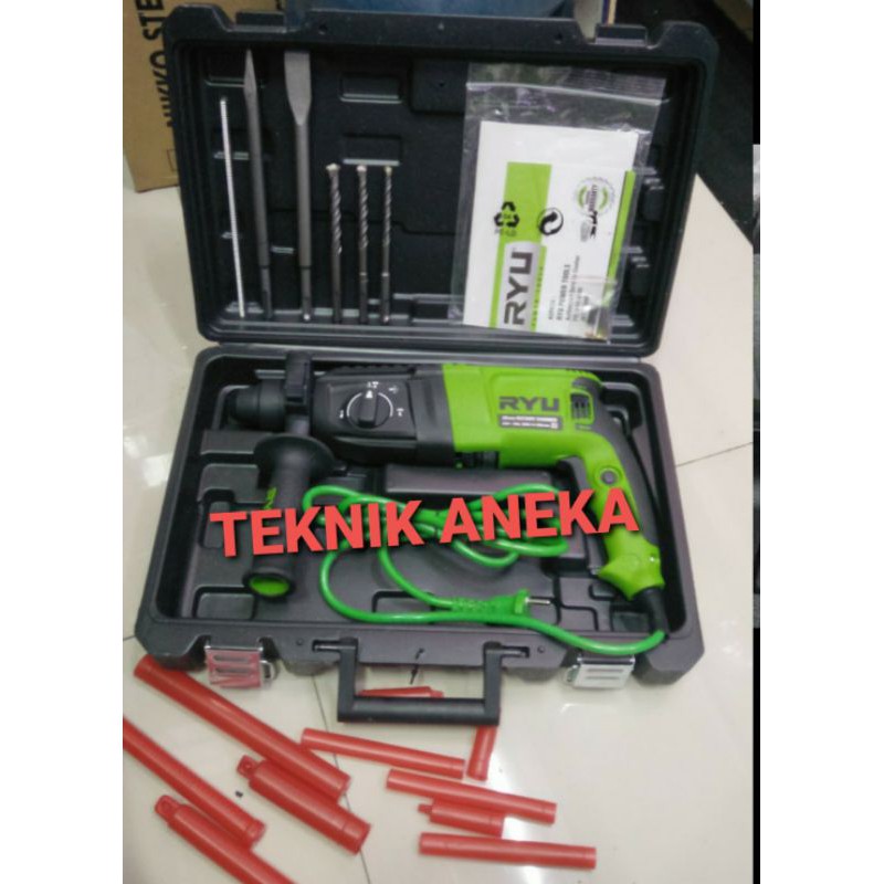 Jual RYU RRH 26 MESIN BOR TEMBOK BETON BOBOK SDS PLUS ROTARY HAMMER | Shopee Indonesia