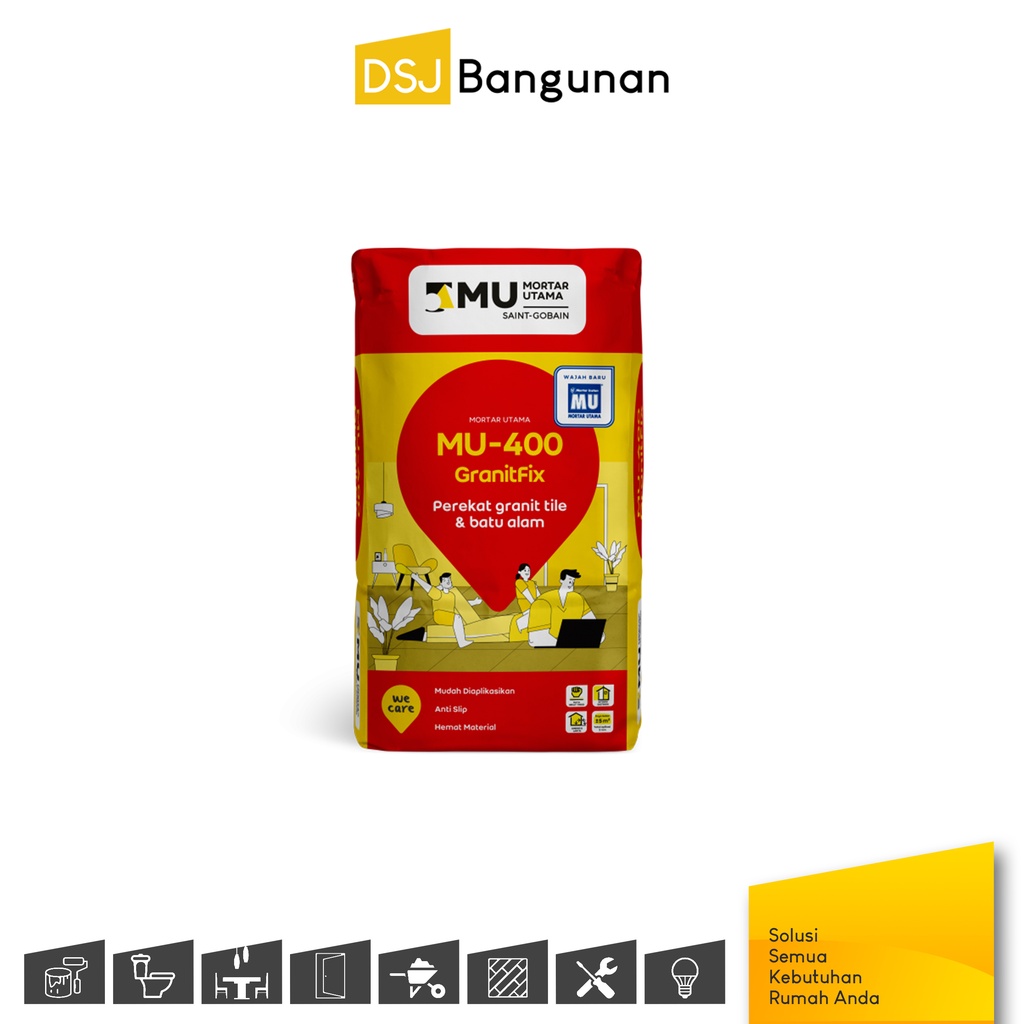 Jual Mortar Utama MU-400 GranitFix Perekat Granite Tile & Batu Alam ...