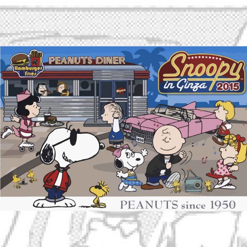 Jual Linen fabric Snoopy peanuts Diner 30x20cm | Shopee Indonesia