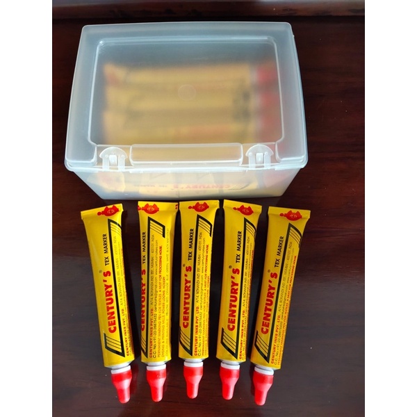 Jual MARKPEN CENTURY TEX MARKER TEXTILE MARKER RED | Shopee Indonesia