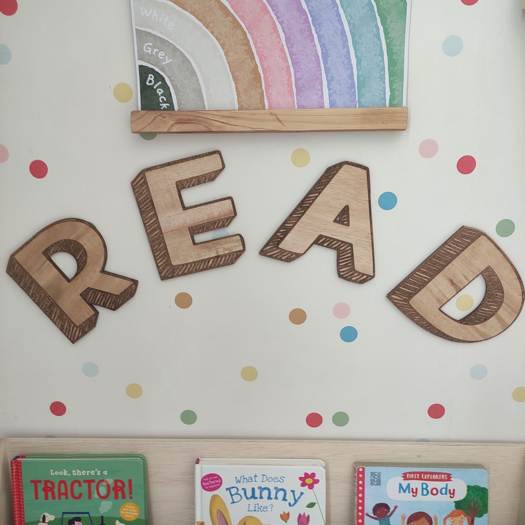 Jual HURUF KAYU/ ALPHABET KAYU / DEKORASI KAMAR ANAK. PAJANGAN NAMA ...