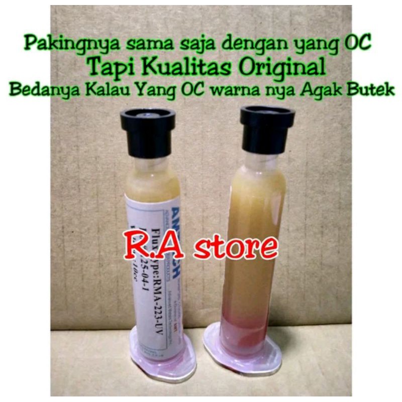 Jual FLUX AMTECH RM-2223 UV 10CC ORIGINAL USA FLUK AMTEK FLUX SOLDER SOLDERAN BAGUS | Shopee ...