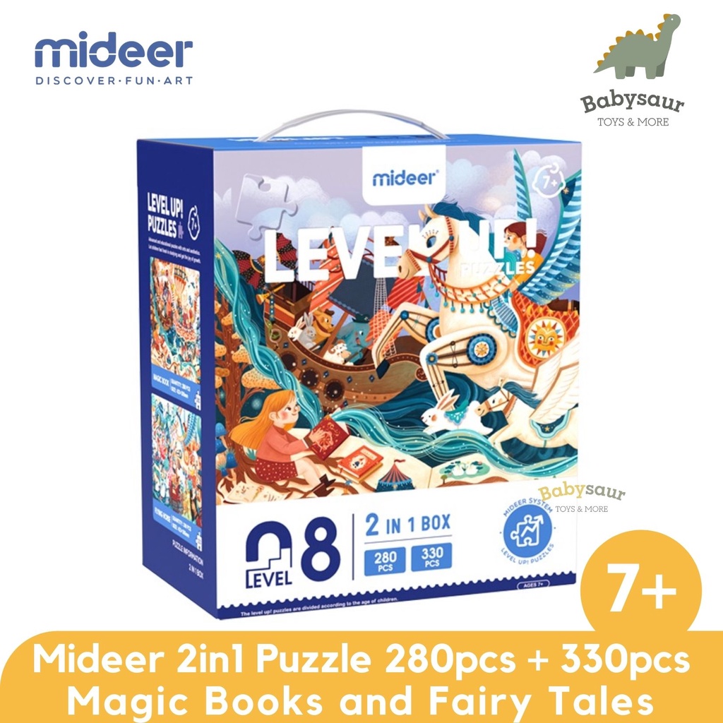 Jual Mideer Puzzle Level Up 8 Magic Book and Fairy Tale Mainan Jigsaw ...