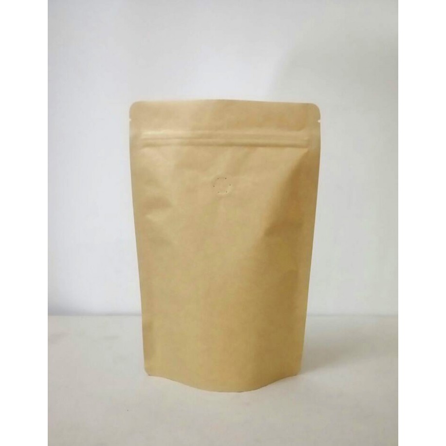 Jual Kraft Paper Zipper 12x20cm 100 gram Kopi (Isi 50 pcs) | Shopee ...
