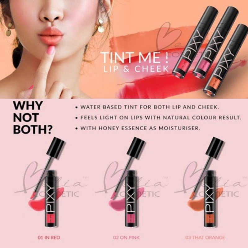 Jual liptint pixy lip tint pixy no 2 on pink Shopee Indonesia