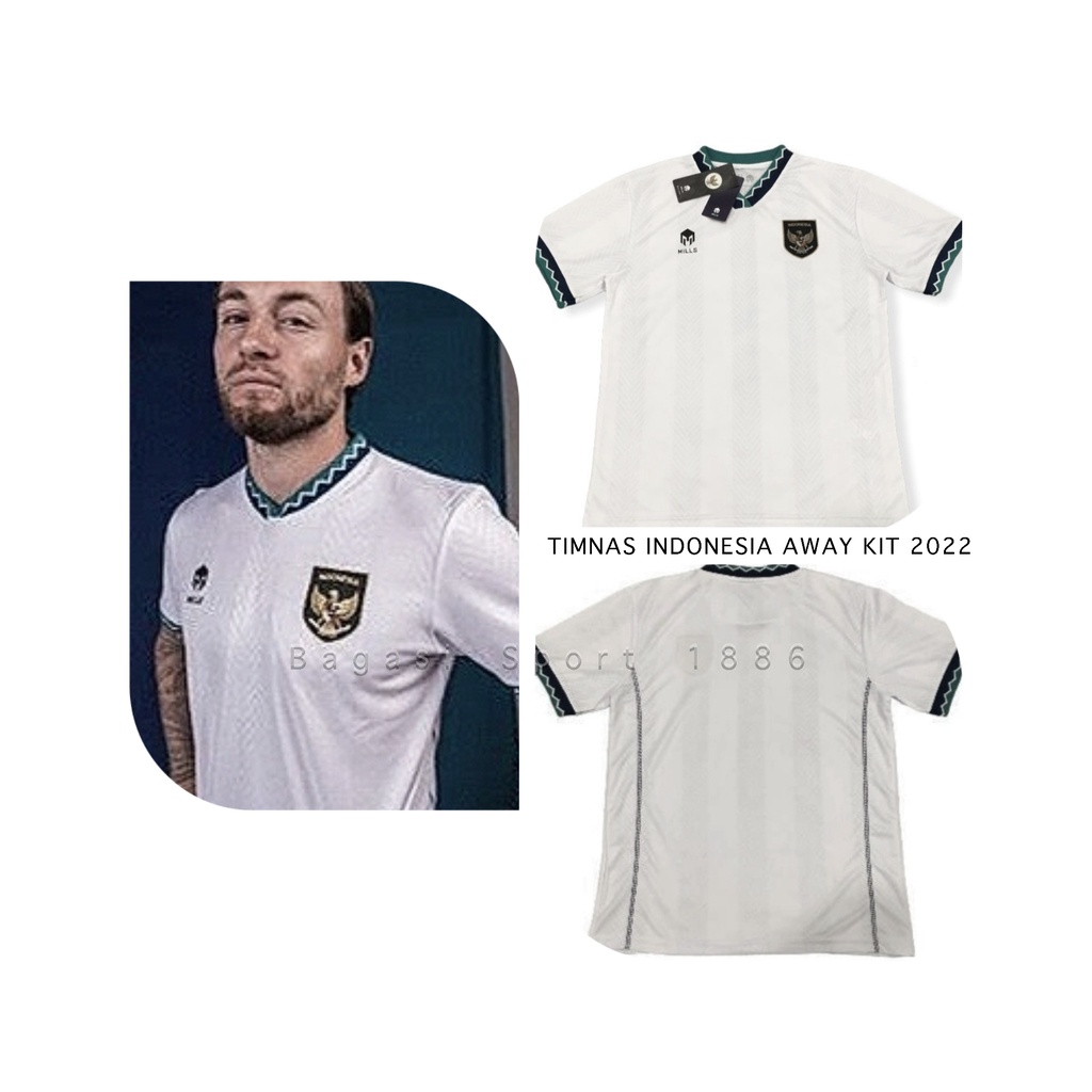 Jual Jersey Baju Bola Timnas Negara Indonesia U-19 U-23 Putih Away Kit Tandang 2022 2023 Terbaru ...