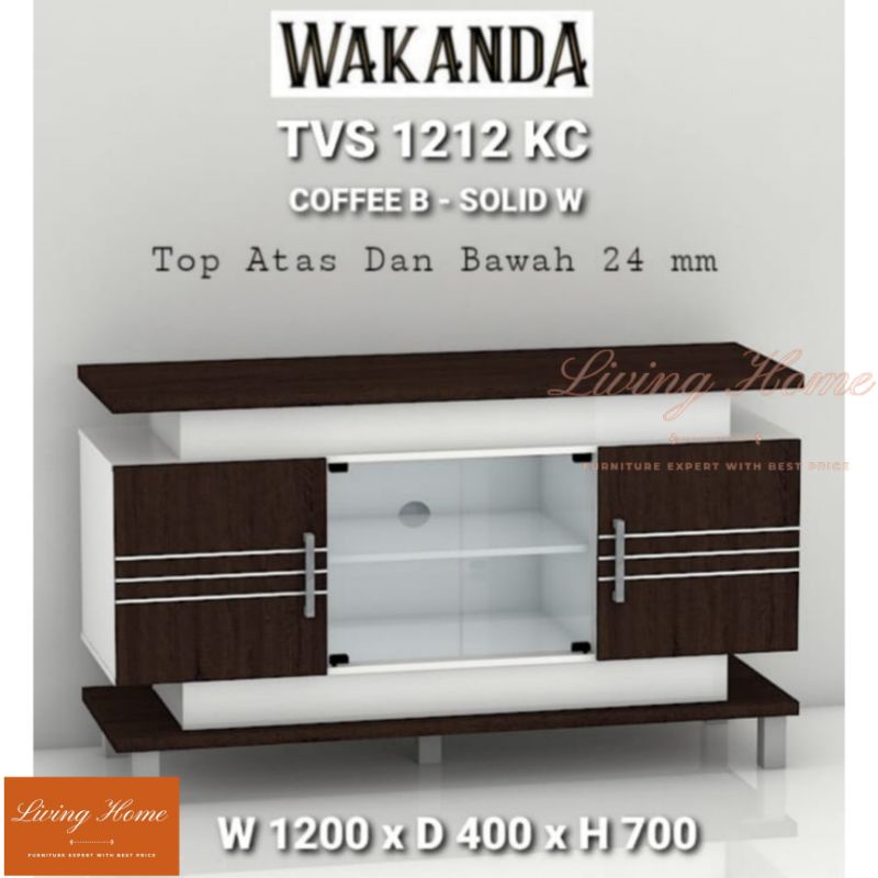 Jual Buffet tv Rak tv Rak DVD TVS 1212 KC Wakanda New Proton | Shopee ...