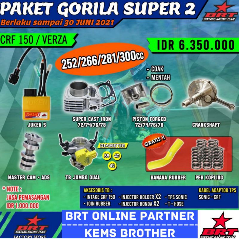 Jual PAKET BRT CRF GORILA SUPER 2 | Shopee Indonesia