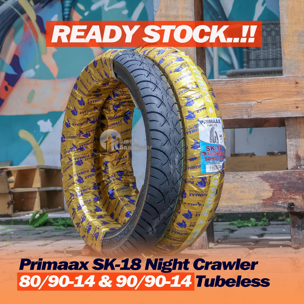 Jual Primax Primaax SK-18 NIGHT CRAWLER 80/90-14 90/90-14 Ban Tubeless ...