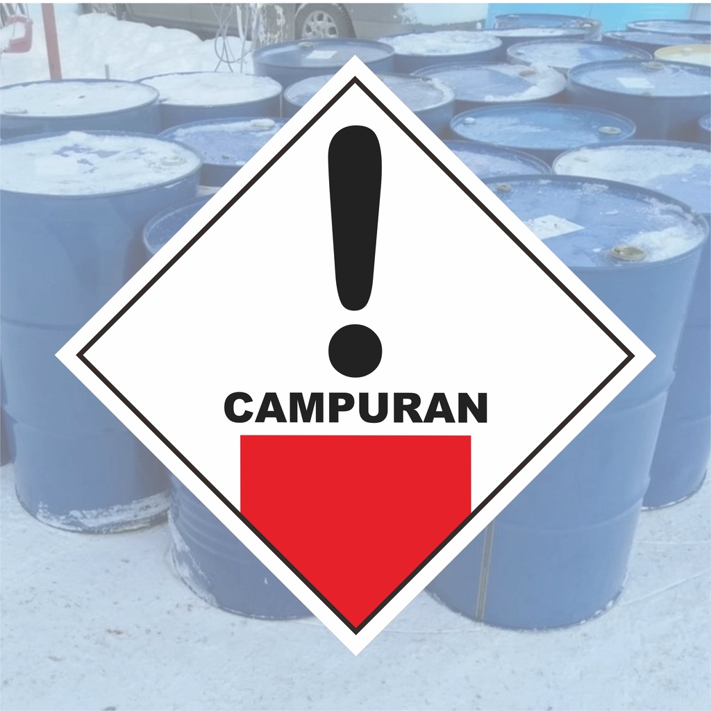 Jual Sticker Label Tanda Limbah B3 Stiker Hazmat, Beracun, cairan mudah ...