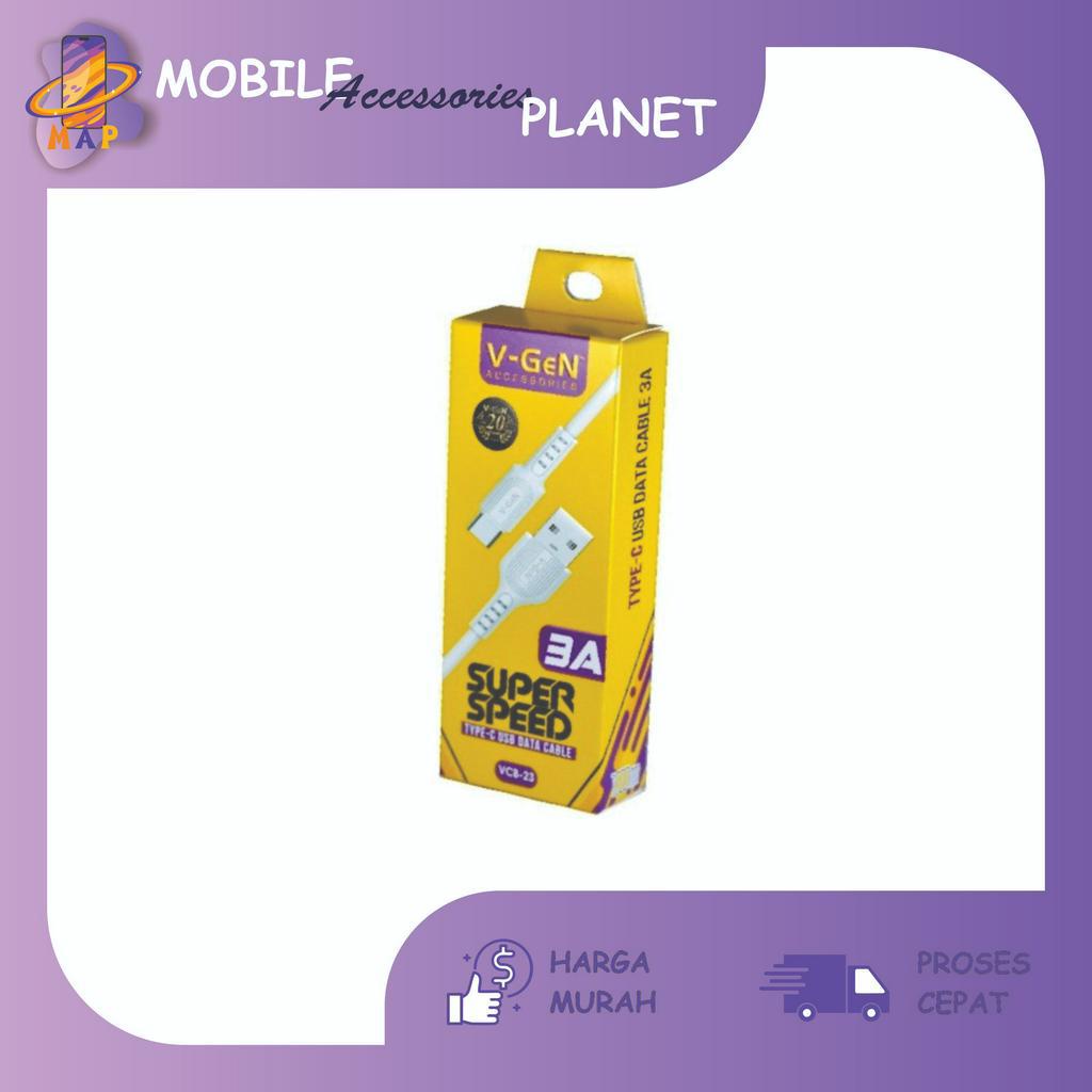 Jual VGEN Kabel Data Type-C USB 3A 1 Meter White (VCB-23) | Shopee ...