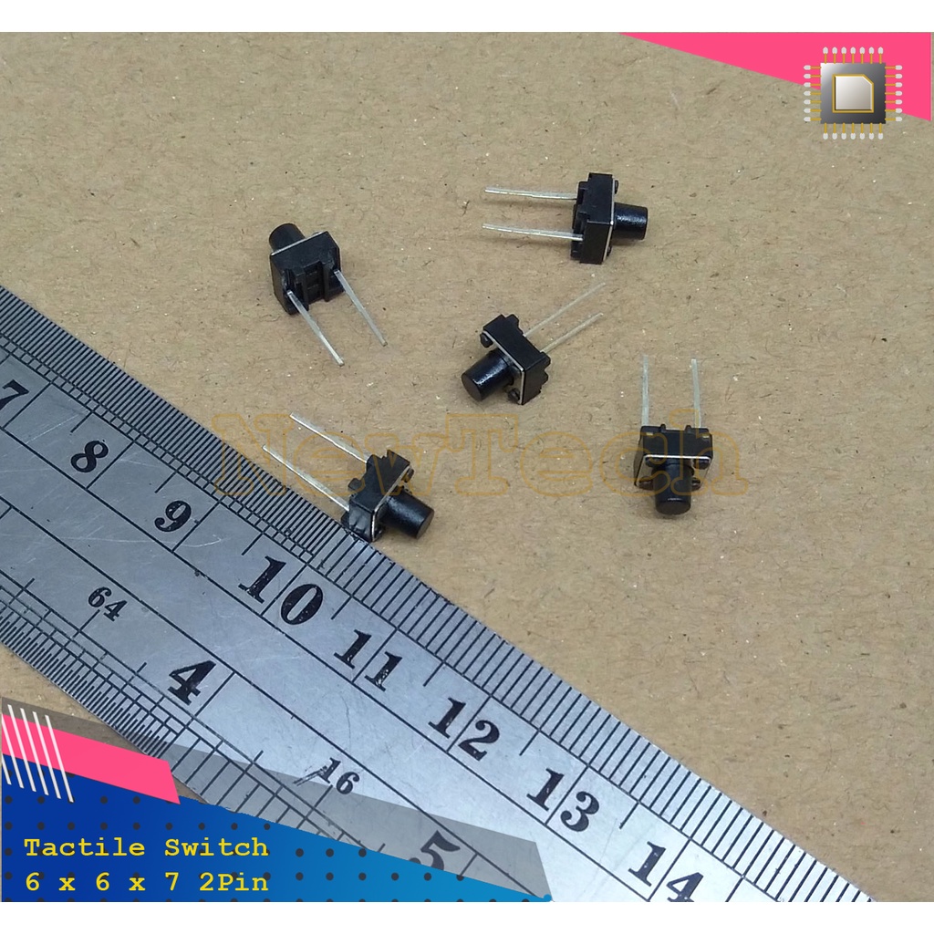 Jual Tactile Tact Switch Tutswitch Push Button 6x6x7 2pin 2p 2 pin ...